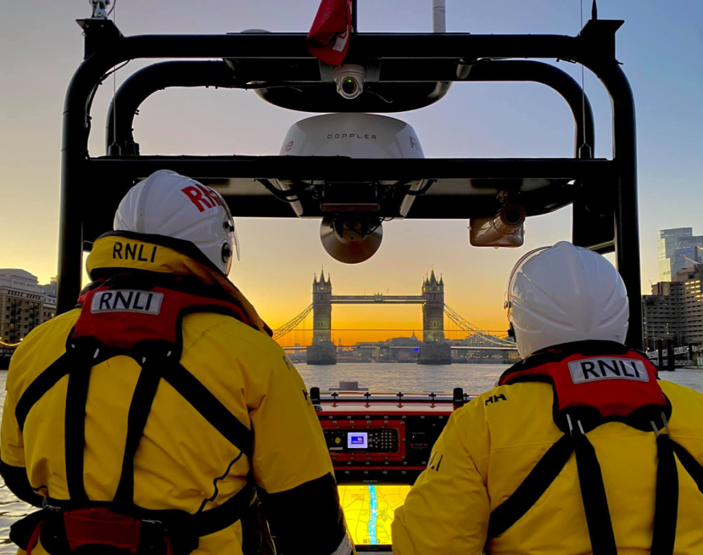 A land based rescue for a cyclist - Tower RNLI lifeboat station